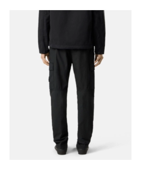 Stone Island Tapered Cargo Trousers - Black
