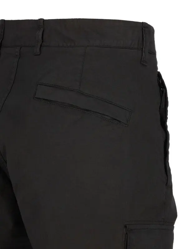 Stone Island Tapered Cargo Trousers - Black