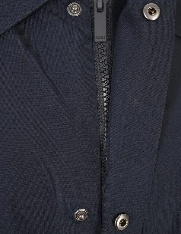 Hugo Boss Water-repellent Button-up Coat