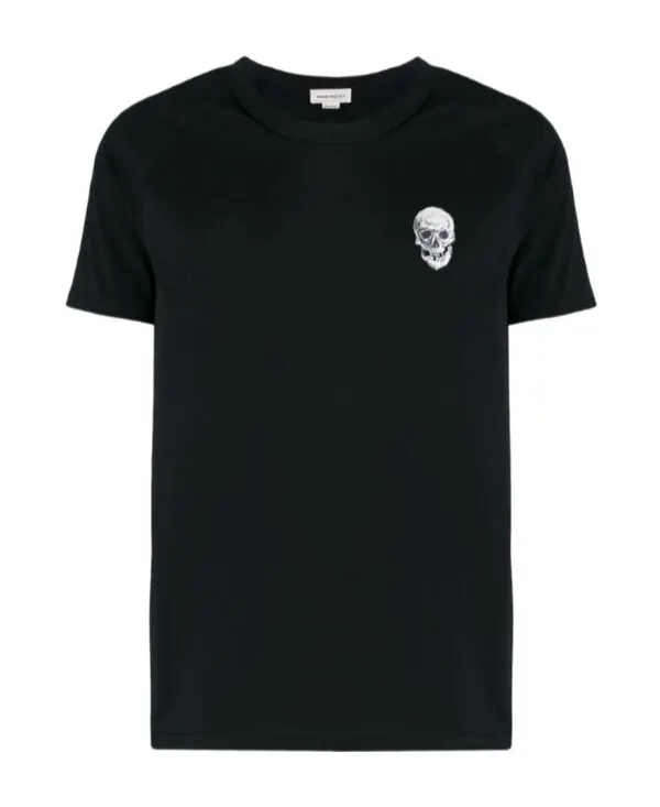 Alexander McQueen T-shirt With Round Neck And Short Sleeves