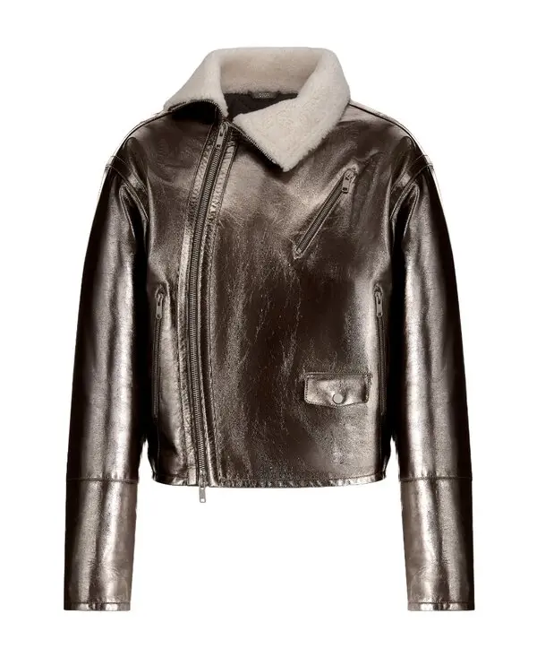 Dior Sheep Fur Blouson With Cannage Collar