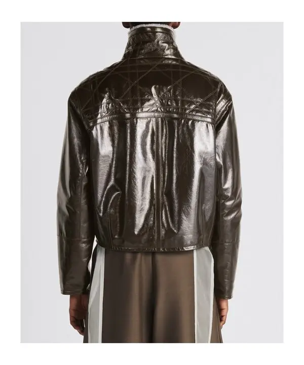 Dior Sheep Fur Blouson With Cannage Collar