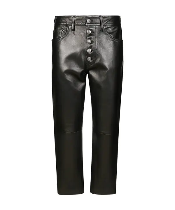 DONDUP Belt-loop Casual Pants - Black