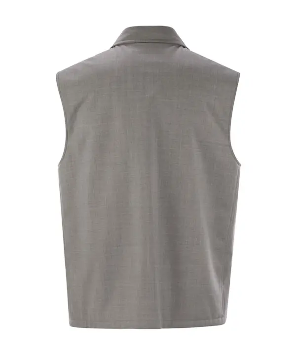 Brunello Cucinelli Padded Button-up Gilet - Gray