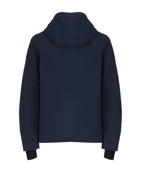 K-WAY Hooded Long-sleeved Zip-up Casual Jacket - Black