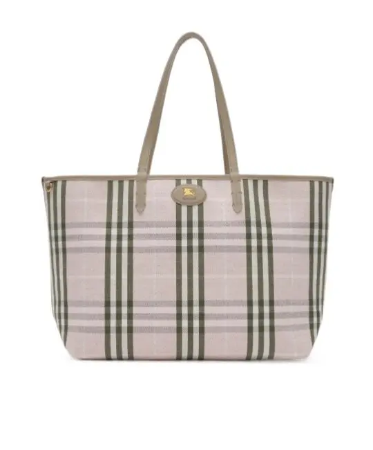 Burberry Medium Reversible Bloomsbury Tote Bag - Mushroom Beige/mallow Pink