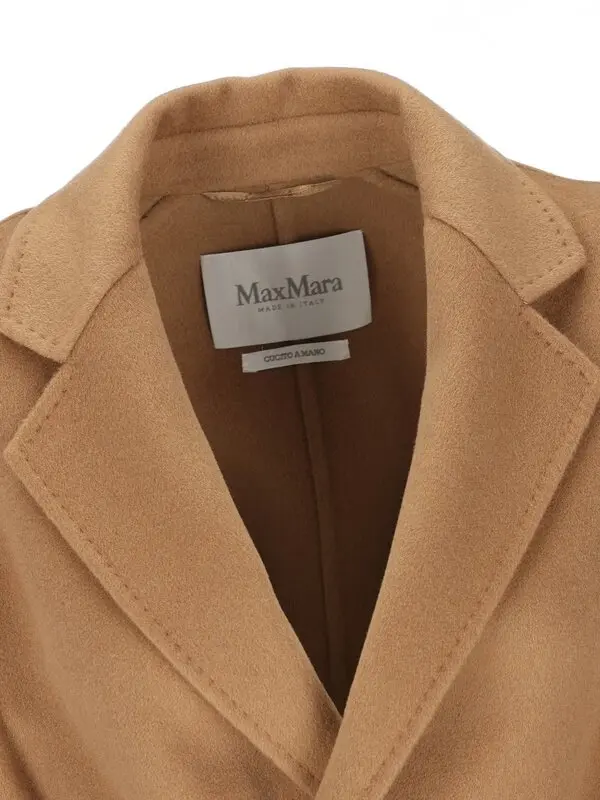 Max Mara Maceri Belted Mid-length Coat - Brown