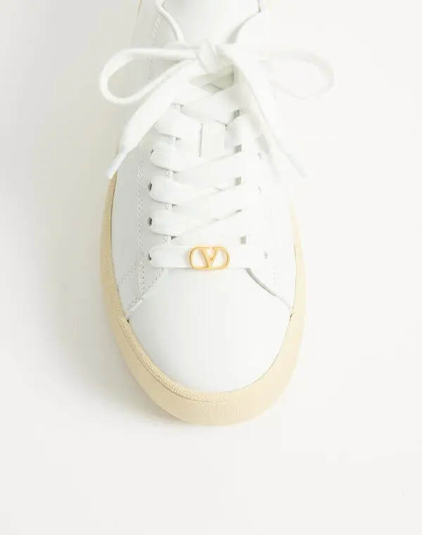 Valentino Garavani Royco Vlogo Signature Lace-up Platform Sneakers - White