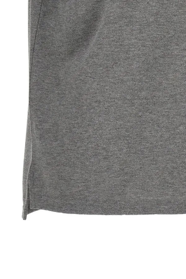 Saint Laurent Logo Embroidered Polo Shirt
