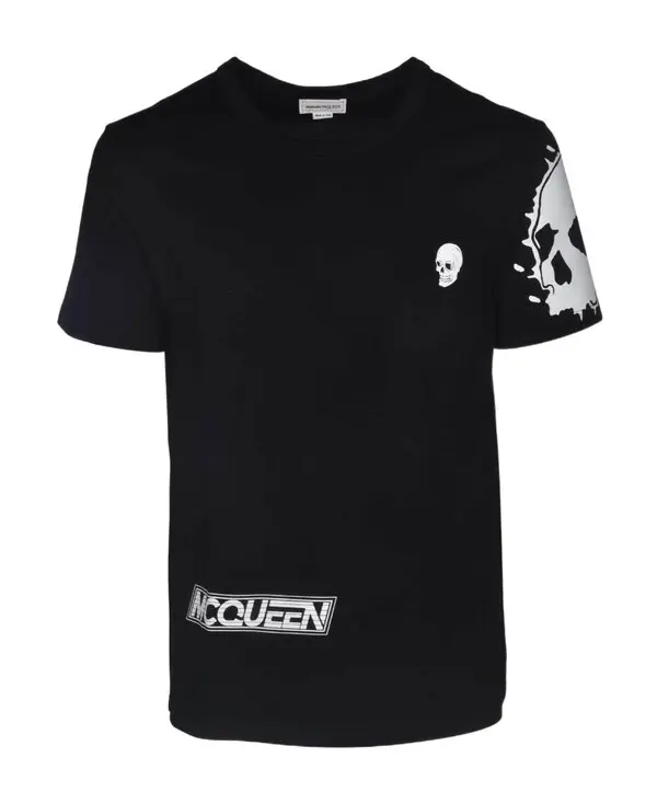 Alexander McQueen T-shirt With Round Neck And Short Sleeves