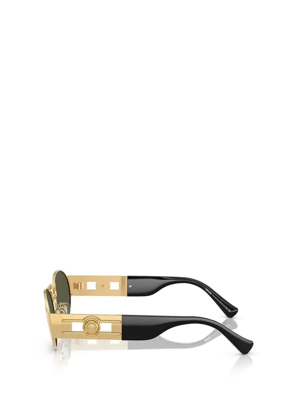 Versace Oval-frame Sunglasses - Gray