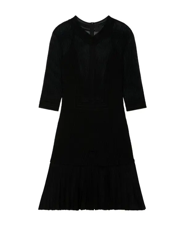 Givenchy V-neck Sheer Mini Dress