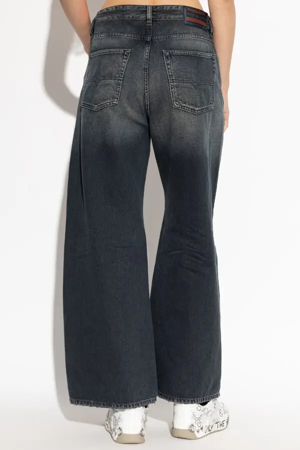 DIESEL® 1996 D-ssire Wide Leg Jeans - Black