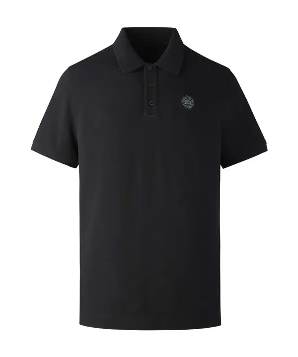 Canada Goose Beckley Logo Patch Polo Shirt - Black