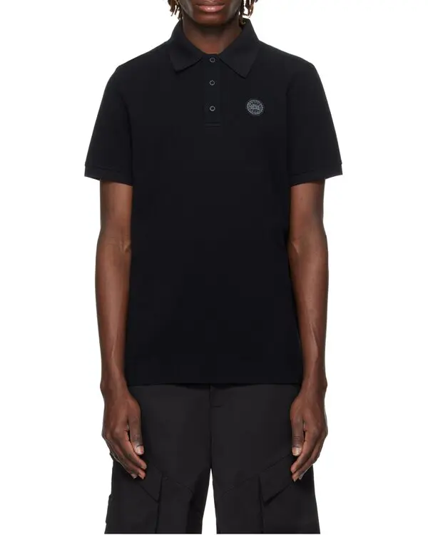 Canada Goose Beckley Logo Patch Polo Shirt - Black