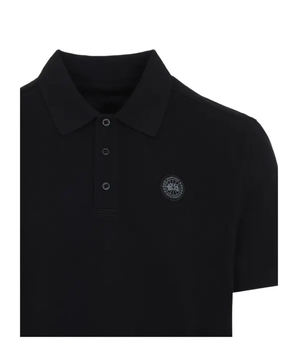 Canada Goose Beckley Logo Patch Polo Shirt - Black