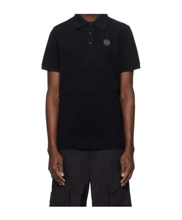 Canada Goose Beckley Logo Patch Polo Shirt - Black