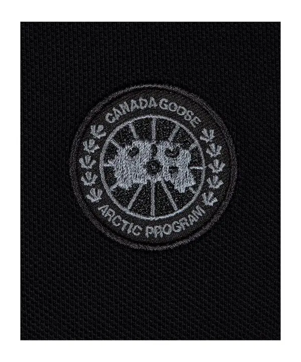 Canada Goose Beckley Logo Patch Polo Shirt - Black