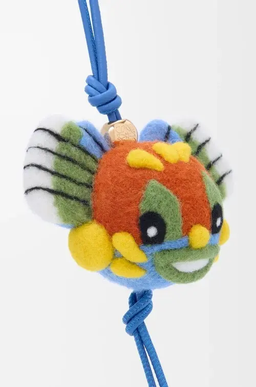 Loewe X Louis Wain Felt Knight Cat Pendant