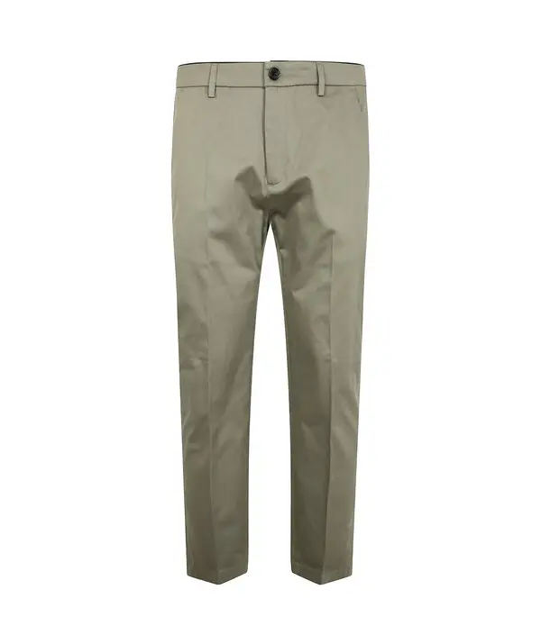 DEPARTMENT 5 Tailored Pressed Crease Trousers - Sage