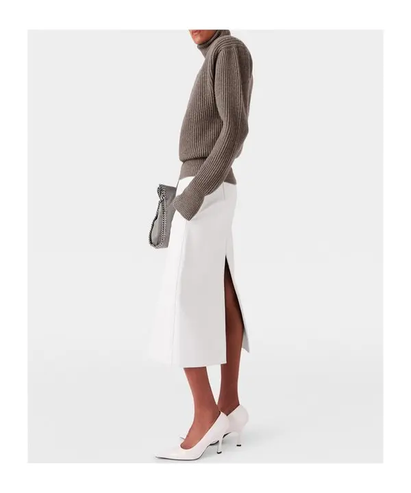 Stella McCartney Ribbed Turtleneck Jumper With Removable Shoulder Pads
