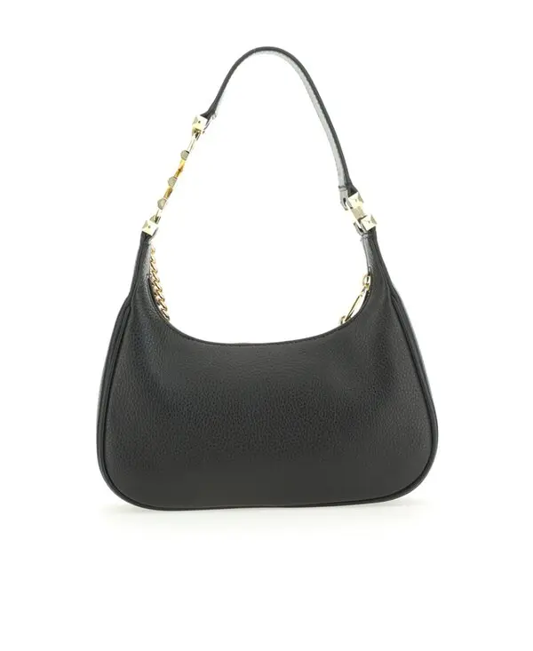 Michael Kors Logo Plaque Zip-up Shoulder Bag