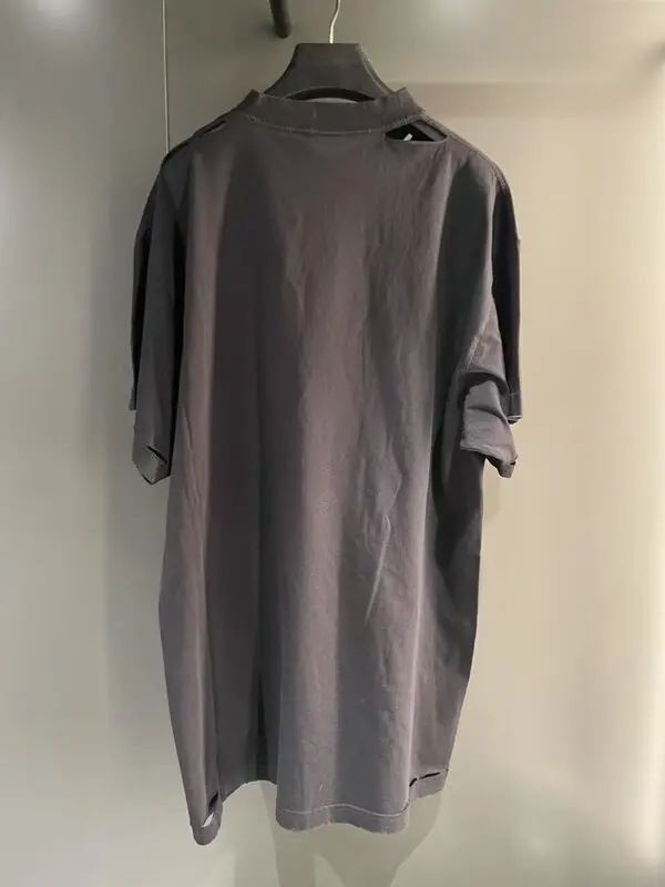 Balenciaga Oversized Optical Print T-shirt - Black/white