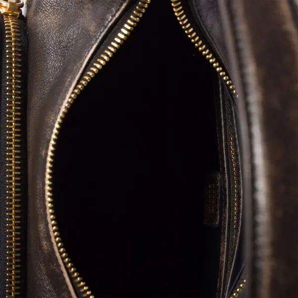 Miu Miu Pocket Nappa Leather Bag - Coffee