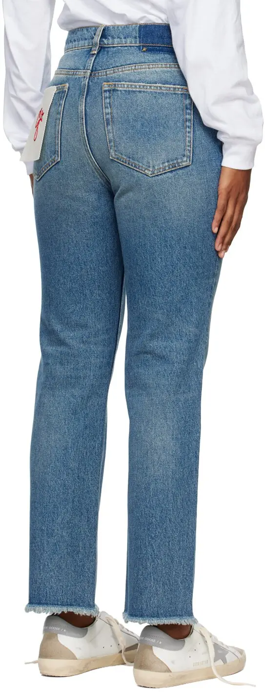 GOLDEN GOOSE Logo Patch Flared Jeans