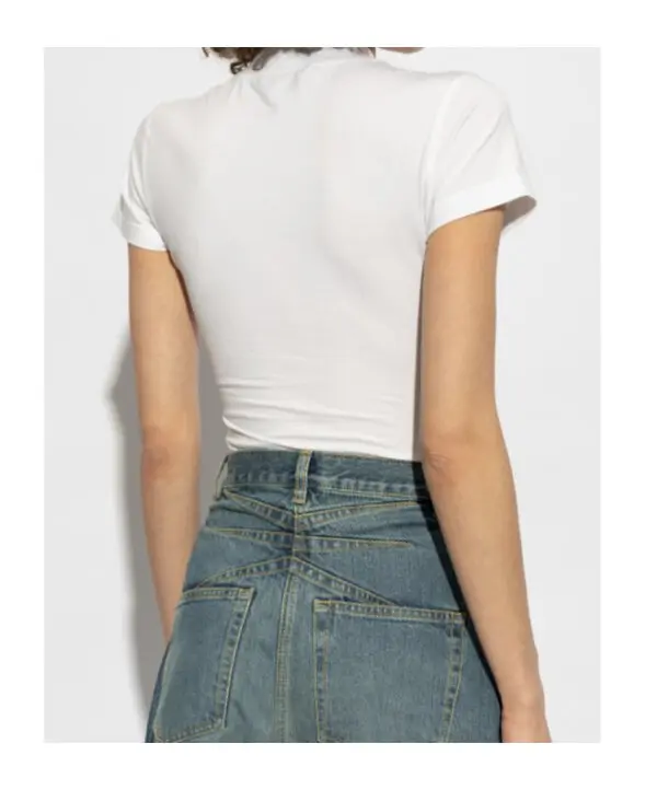 Alaïa Logo Embroidered Bodysuit