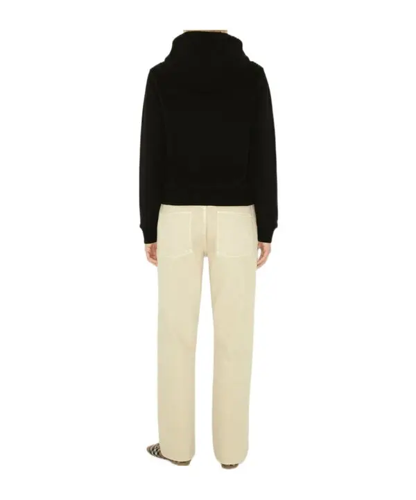 Burberry Zip-up Drawstring Hoodie With Checked Label Detail