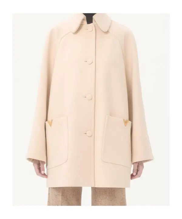 Valentino Garavani Logo Plaque Peacoat