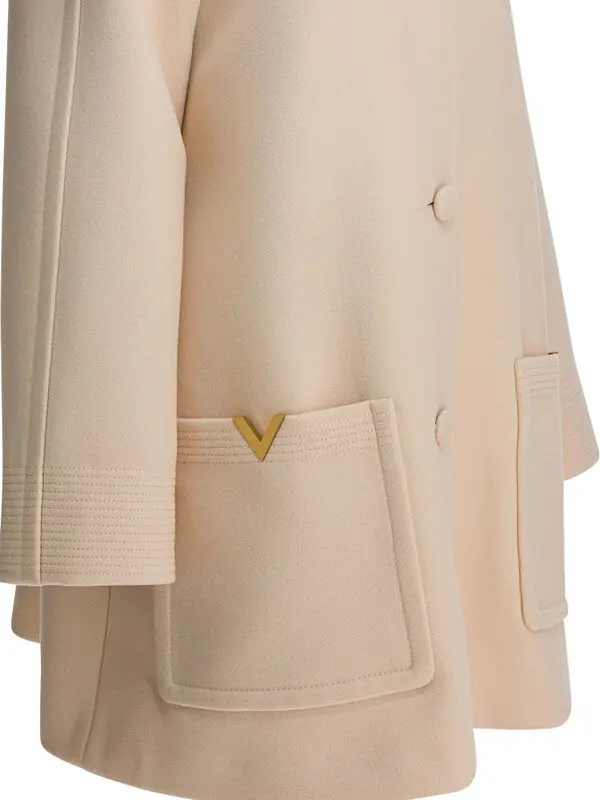 Valentino Garavani Logo Plaque Peacoat
