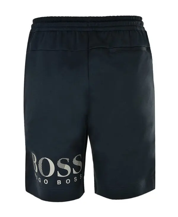 Hugo Boss Logo Detail Straight Leg Shorts