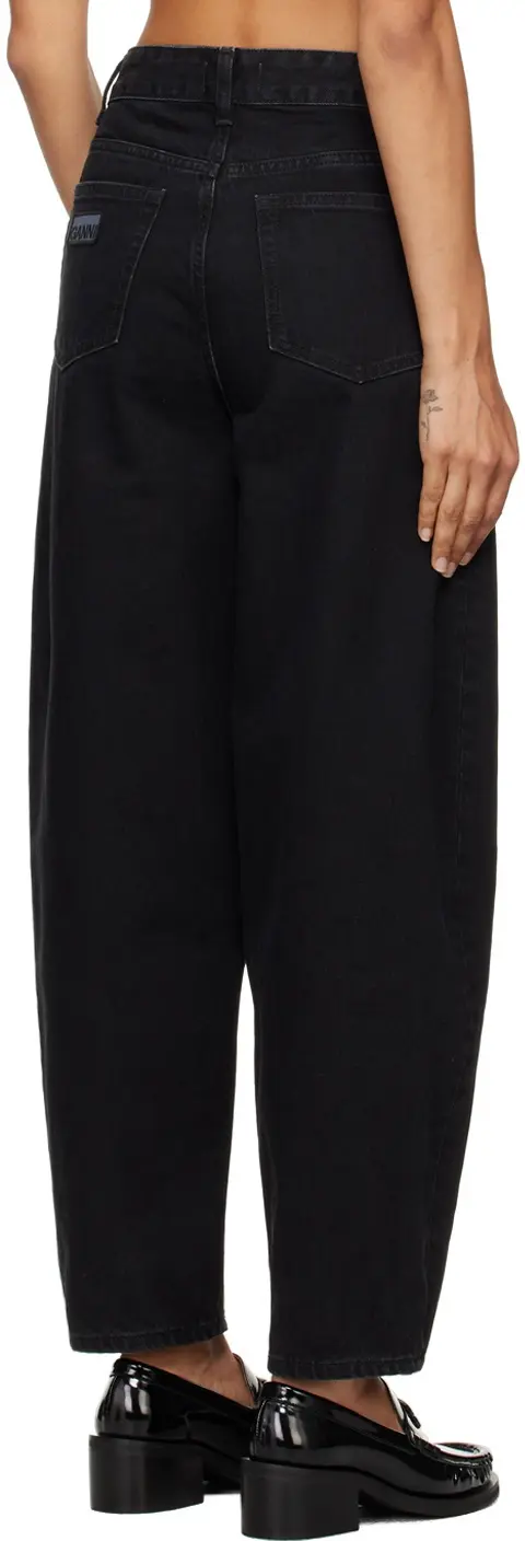 GANNI Washed Starry Jeans - Washed Black