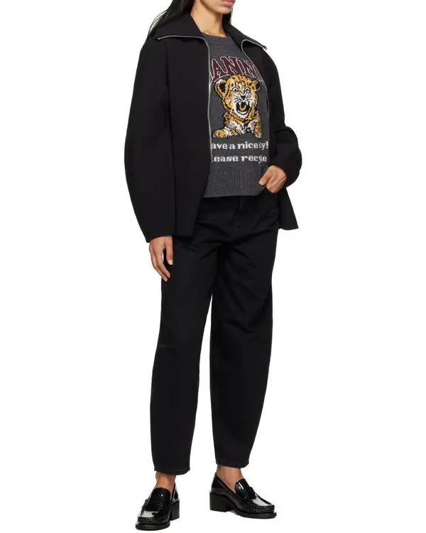 GANNI Washed Starry Jeans - Washed Black