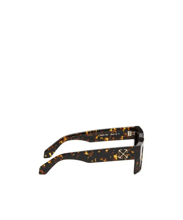Off-White Rectangular Frame Sunglasses - Gray