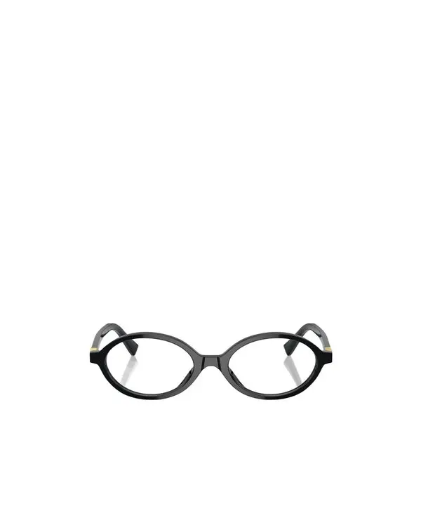 Miu Miu Oval Frame Eyeglasses - Black