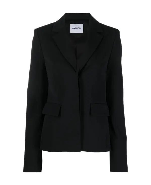 AMBUSH Single-breasted V-neck Blazer - Black