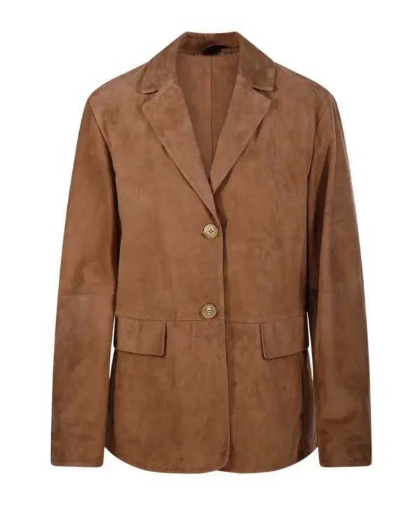 Max Mara Single-breasted Blazer With Notched Lapel