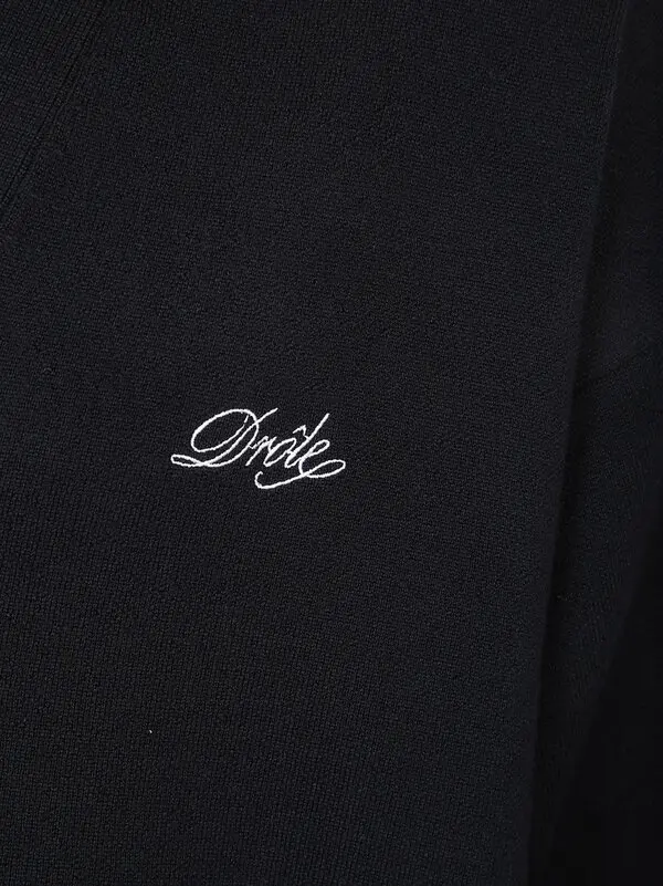 Drole De Monsieur Drôle De Embroidered Knitted Cardigan