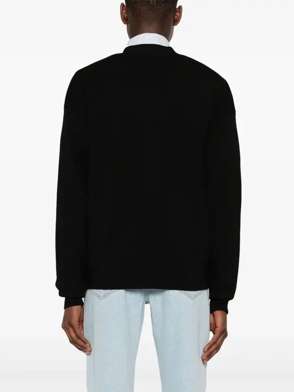 Drole De Monsieur Drôle De Embroidered Knitted Cardigan