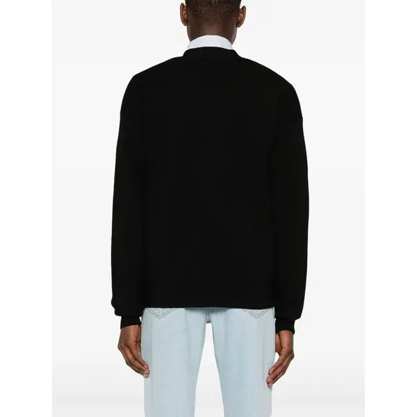 Drole De Monsieur Drôle De Embroidered Knitted Cardigan
