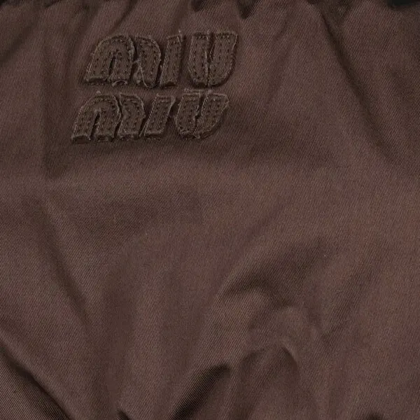 Miu Miu Twill Strapless Bandeau Top