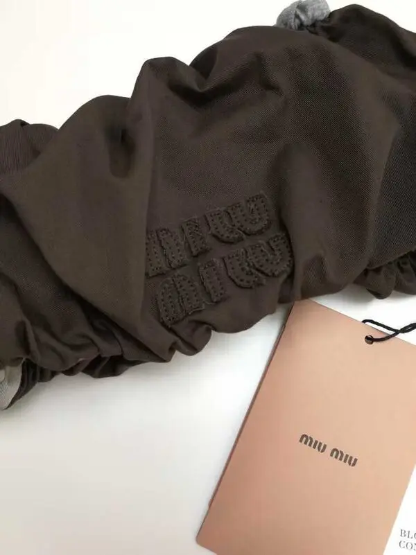 Miu Miu Twill Strapless Bandeau Top