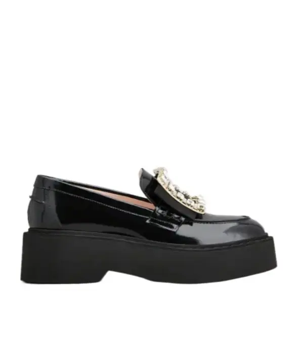 ROGER VIVIER Viv' Rangers Loafers - Black