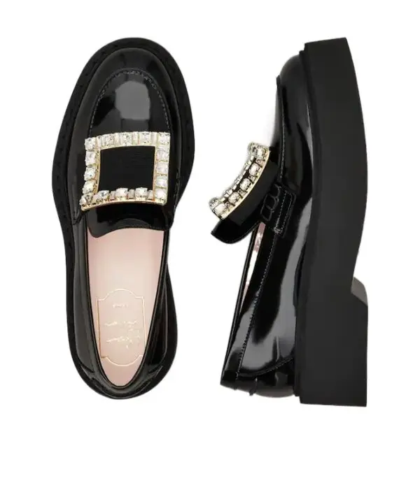 ROGER VIVIER Viv' Rangers Loafers - Black