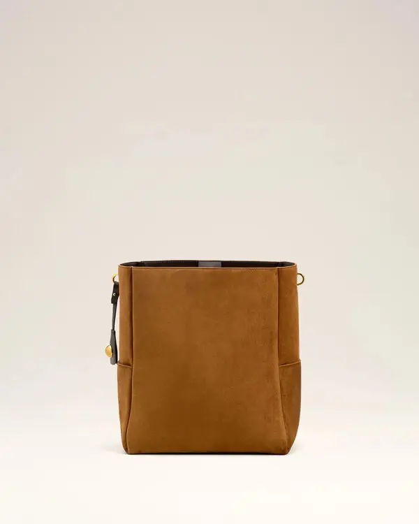 AMI Paris Carrousel Leather Bucket Bag