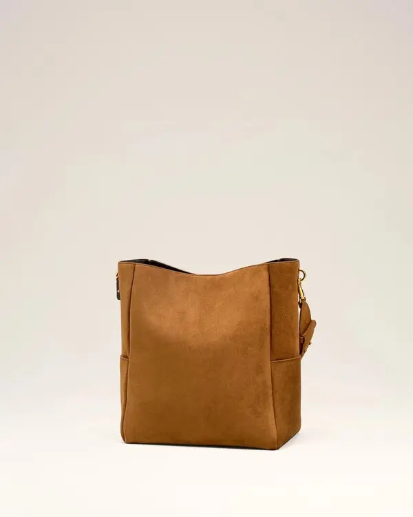AMI Paris Carrousel Leather Bucket Bag