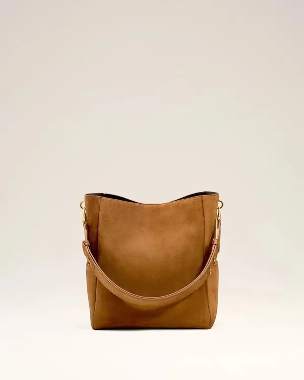 AMI Paris Carrousel Leather Bucket Bag